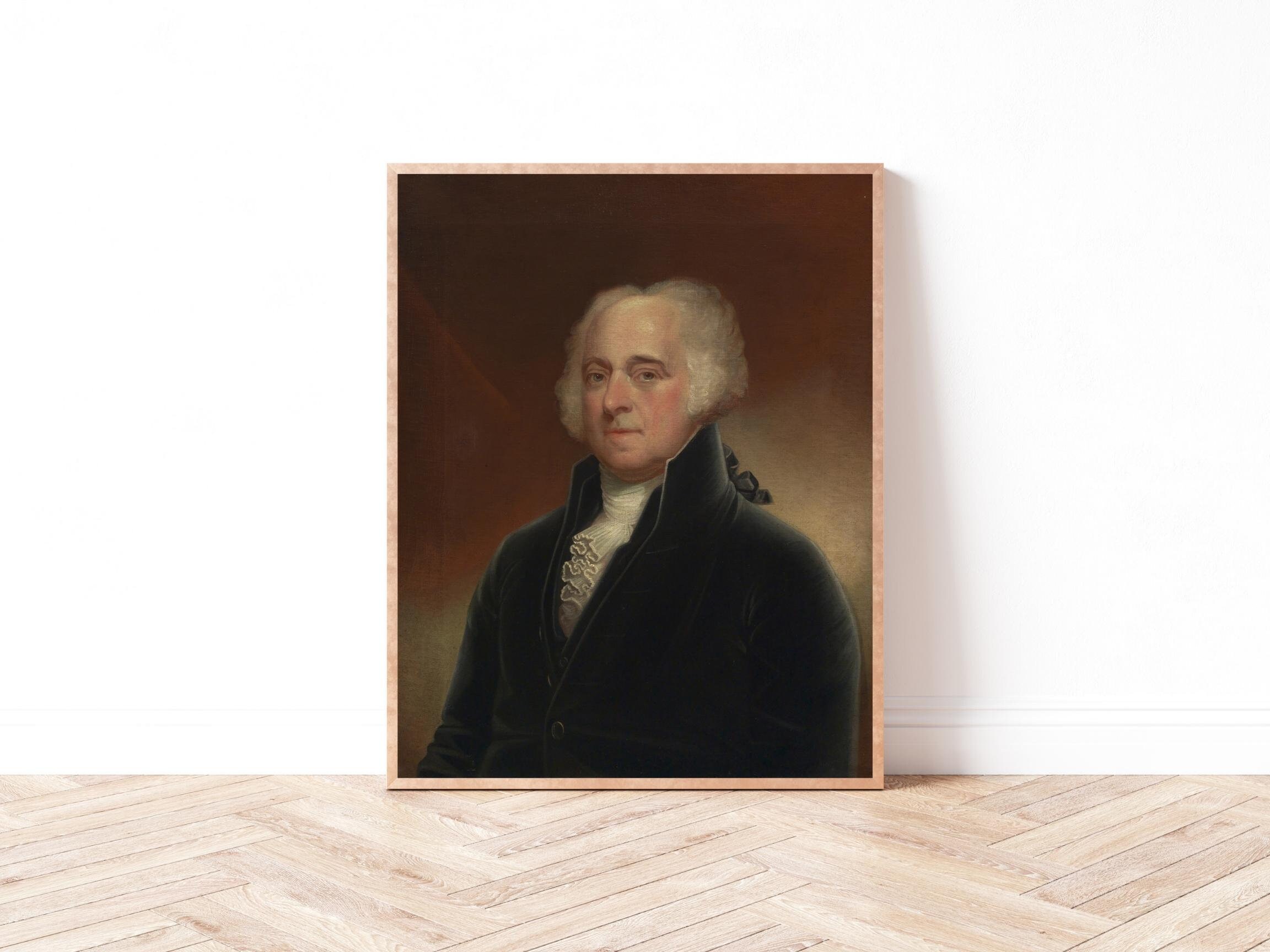 John Adams by Gilbert Stuart Printable | Second US President Painting ...