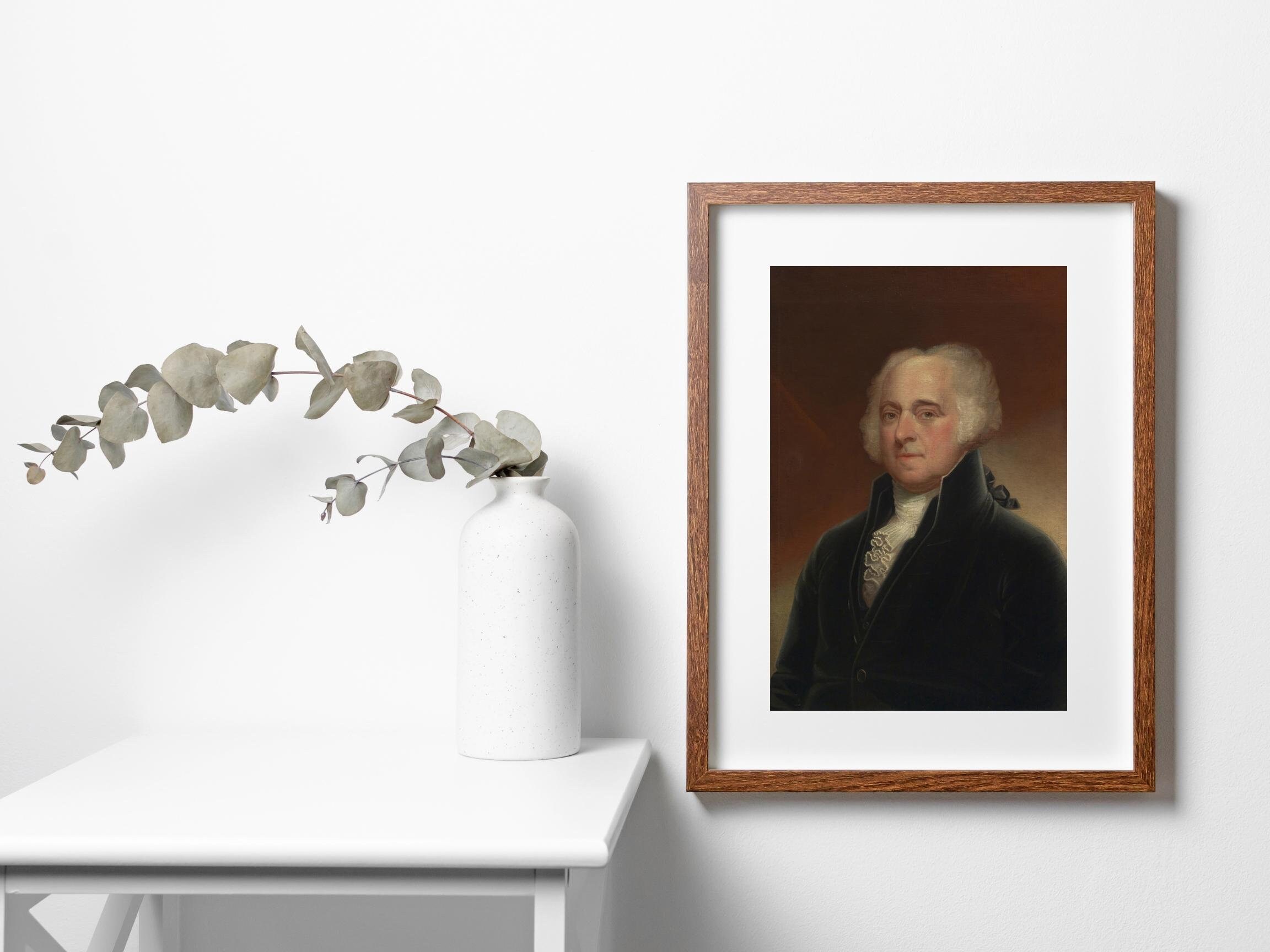 John Adams by Gilbert Stuart Printable Second US President Painting ...
