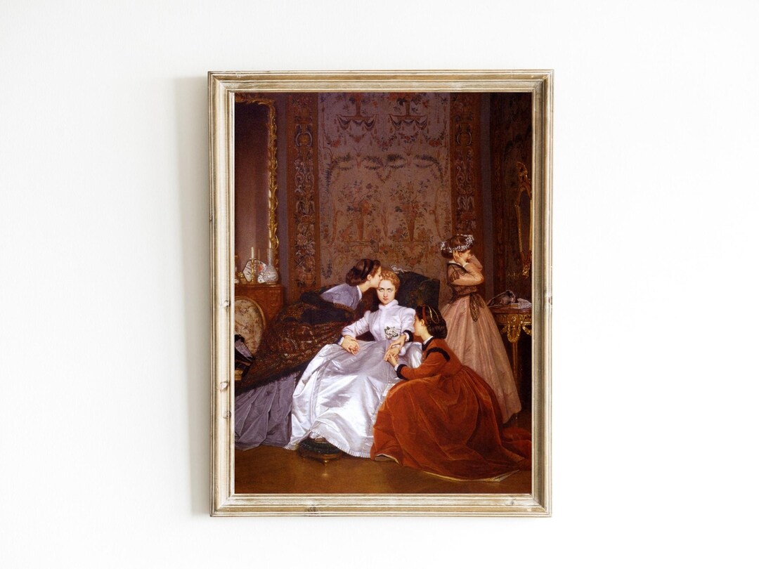 The Reluctant Bride, Auguste Toulmouche, Light Academia Art, Victorian ...