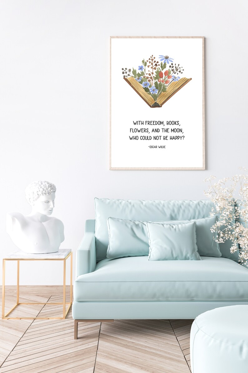 Oscar Wilde Quote Instant Download Print Book Lover Gift - Etsy