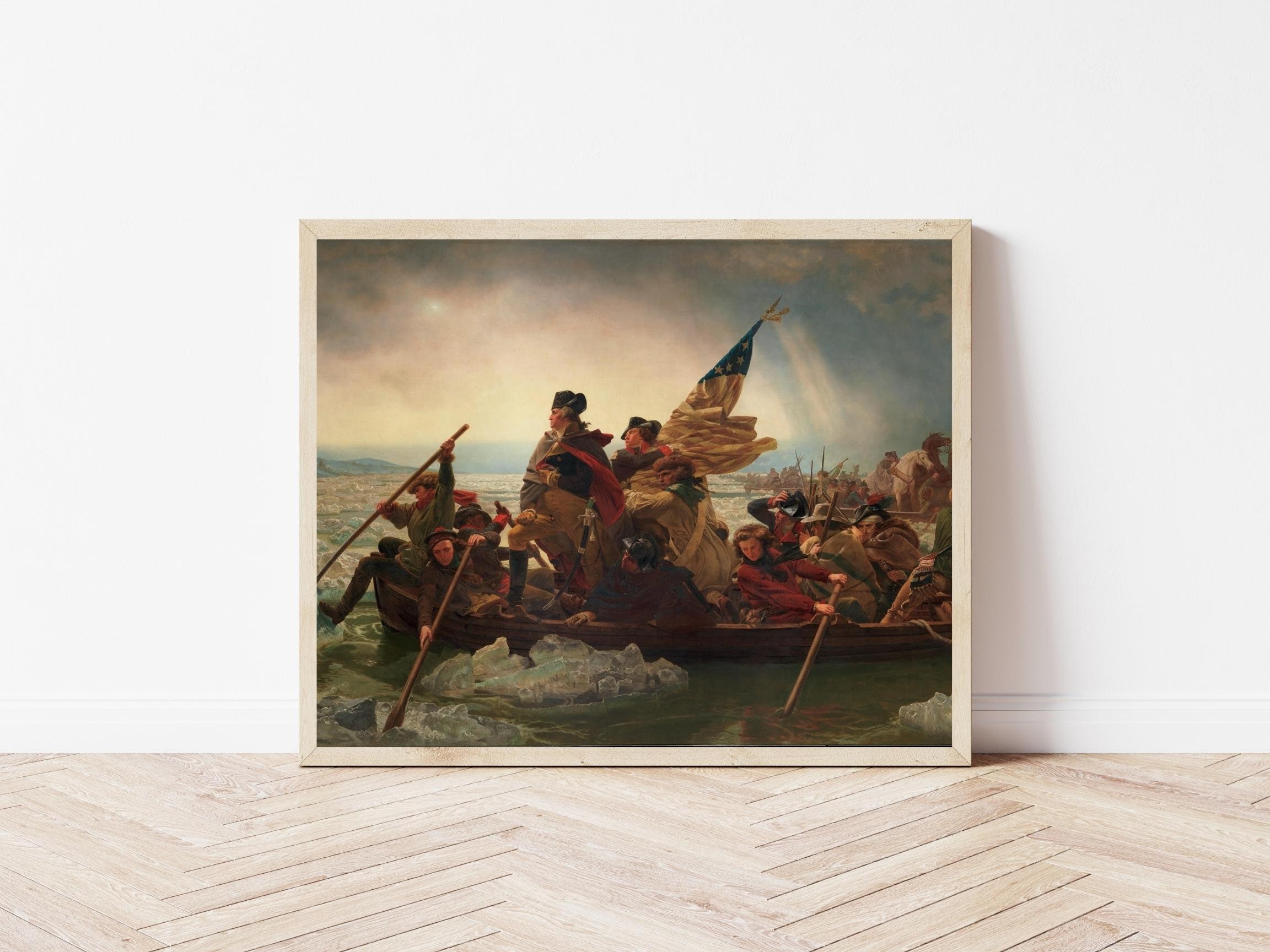 Emanuel Leutze Washington Crossing the Delaware Printable American ...