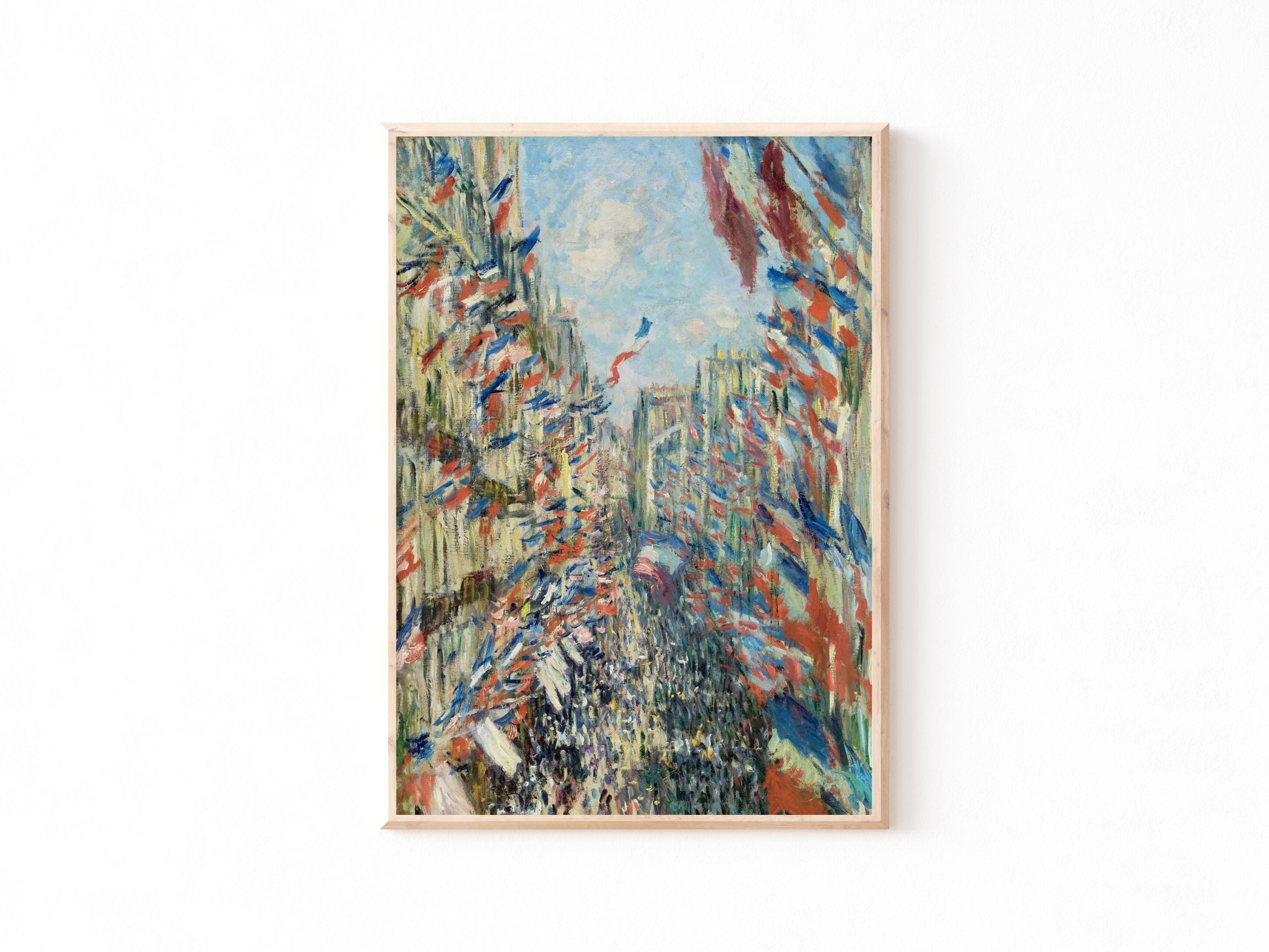 Claude Monet - the Rue Montorgueil in Paris Printable | Paris Street ...