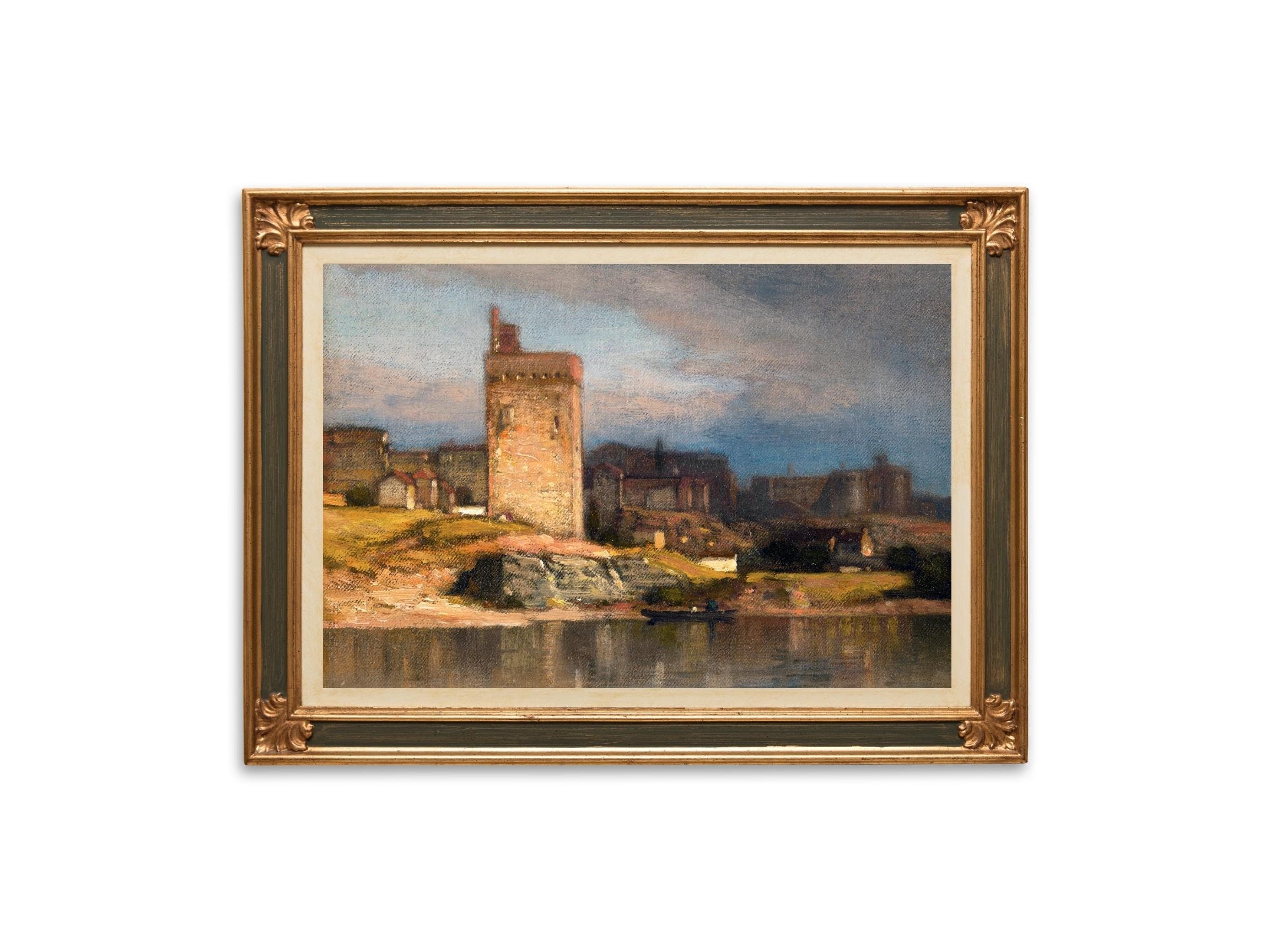 Samuel Colman Old Tower at Avignon Printable Southern France Country ...