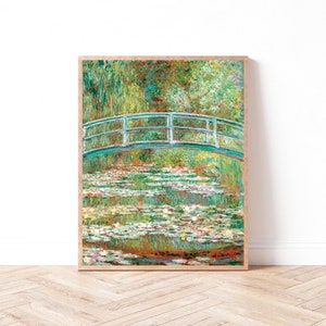 Claude Monet - Bridge Over a Pond of Water Lilies Printable | Vintage ...