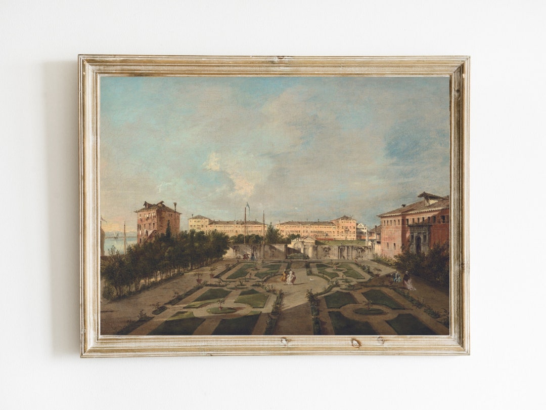 The Garden of Palazzo Contarini Dal Zaffo by Francesco Guardi Printable ...