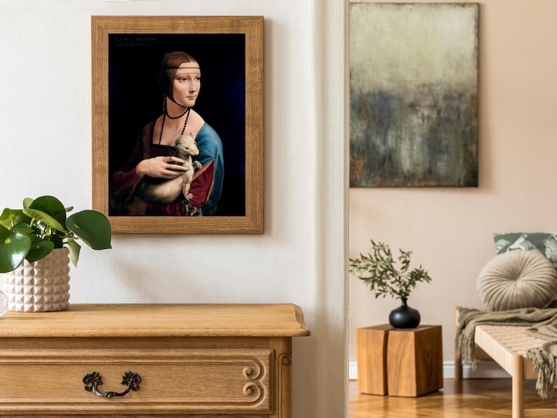 Lady With an Ermine by Leonardo Da Vinci Printable | Renaissance Art ...