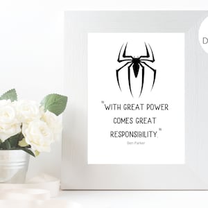 With Great Responsibility Comes Great Power | Superhero | Marvel ...