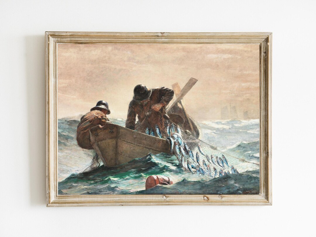 Winslow Homer - the Herring Net Printable | Musted Coastal Print ...