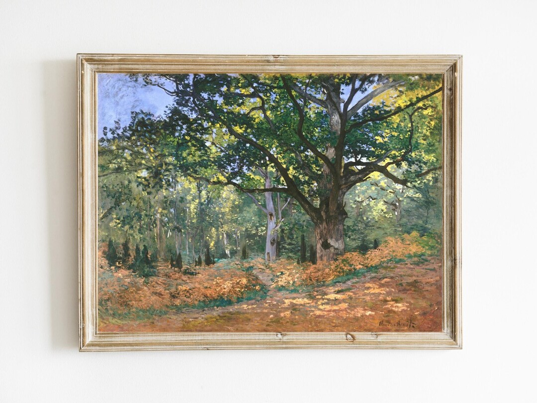 Claude Monet - the Bodmer Oak, Fontainebleau Forest Printable | French ...