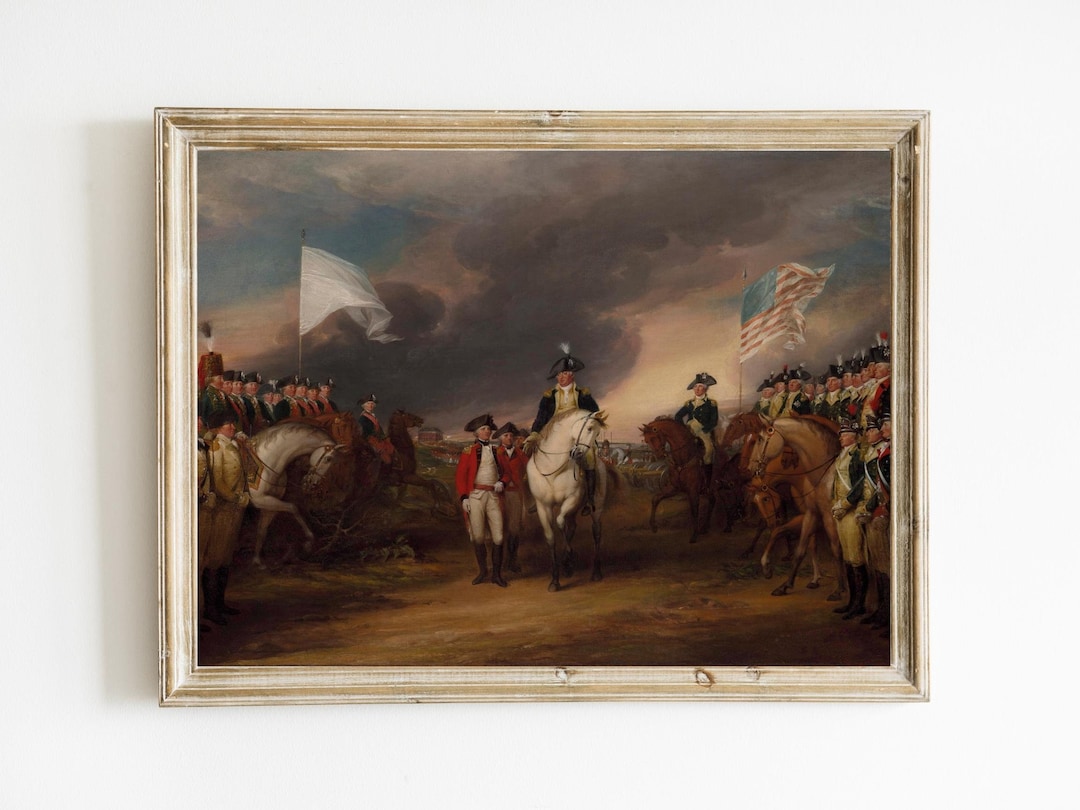 The Surrender of Lord Cornwallis by John Trumbull Printable | Vintage ...