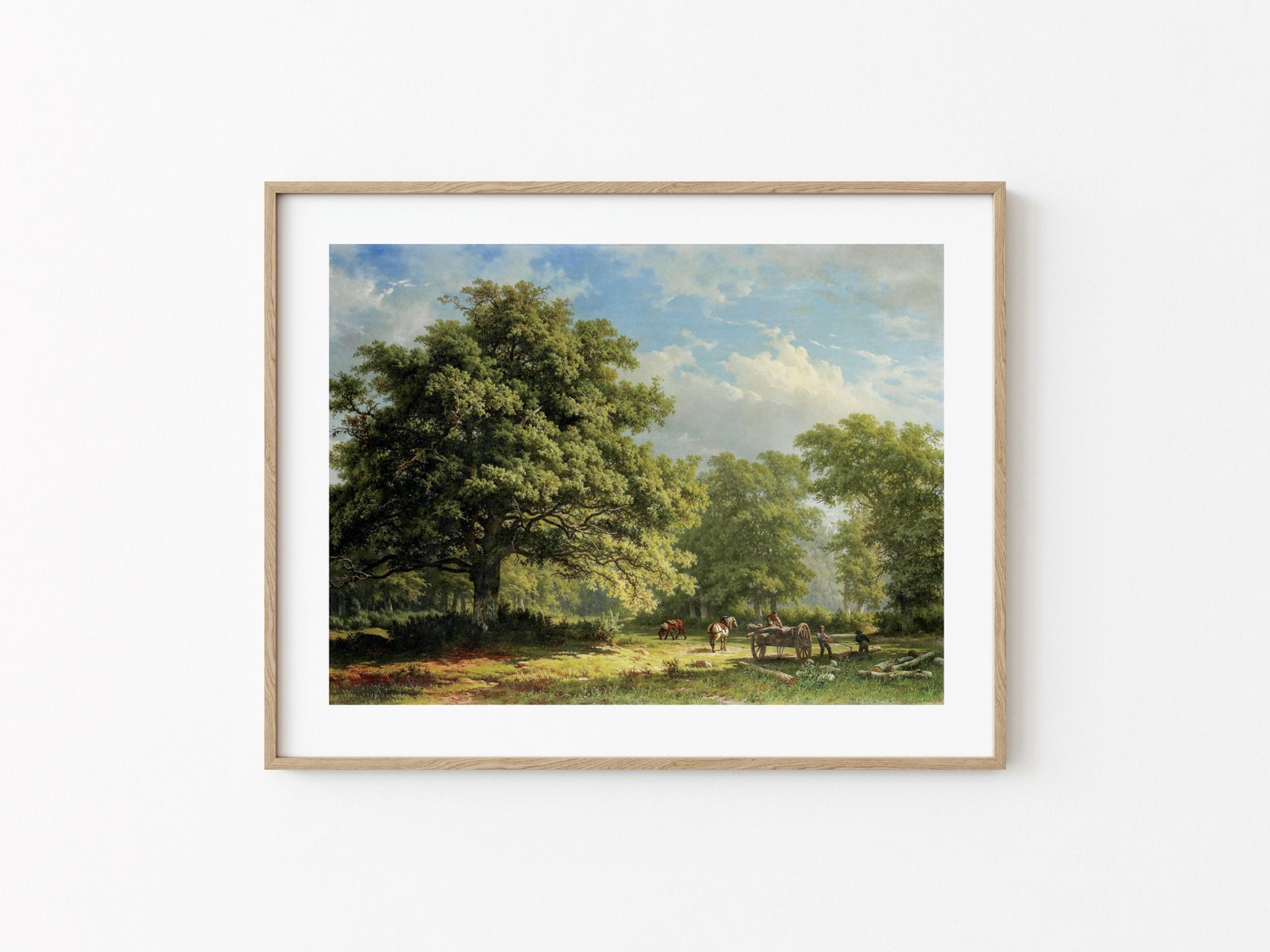 View in the Bentheim Forest by George Andries Roth Printable | Vintage ...