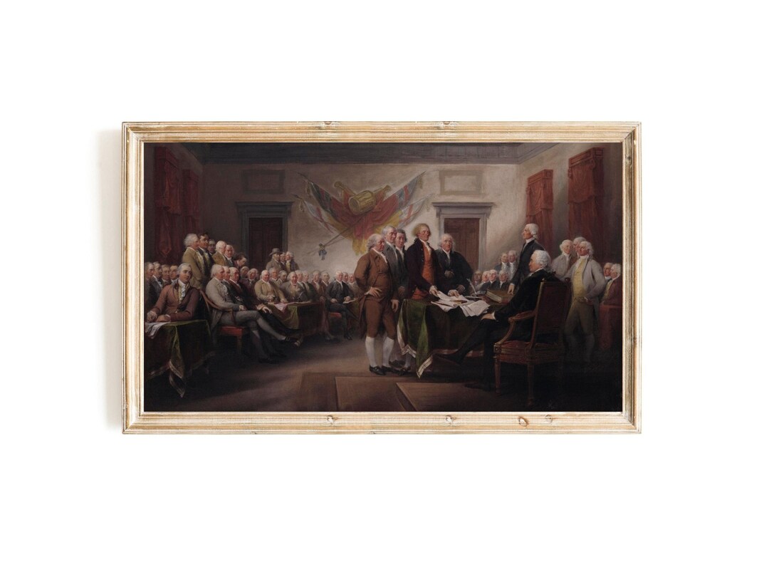 The Declaration of Independence Samsung TV Art, American History, Dark ...
