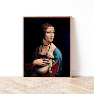 Lady With an Ermine by Leonardo Da Vinci Printable | Renaissance Art ...