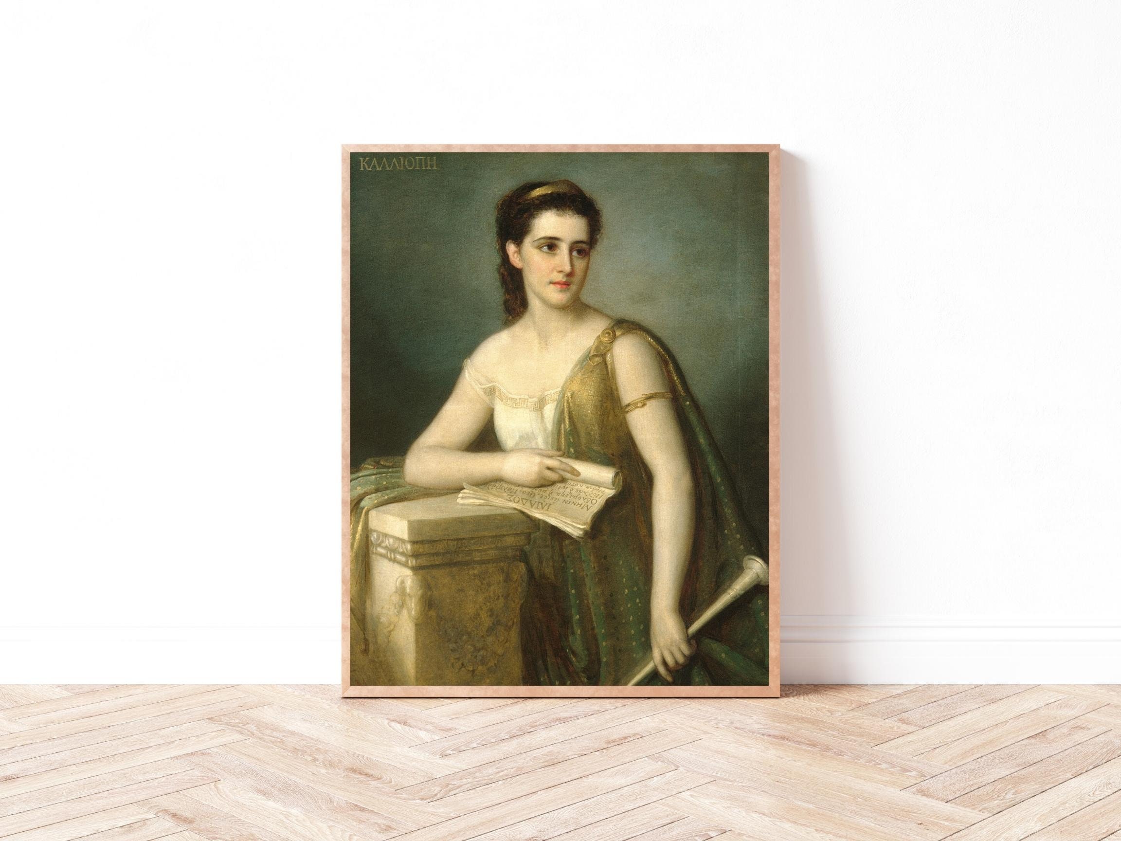 Calliope by Joseph Fagnani Printable | Nine Muses | Greek Muse Painting ...