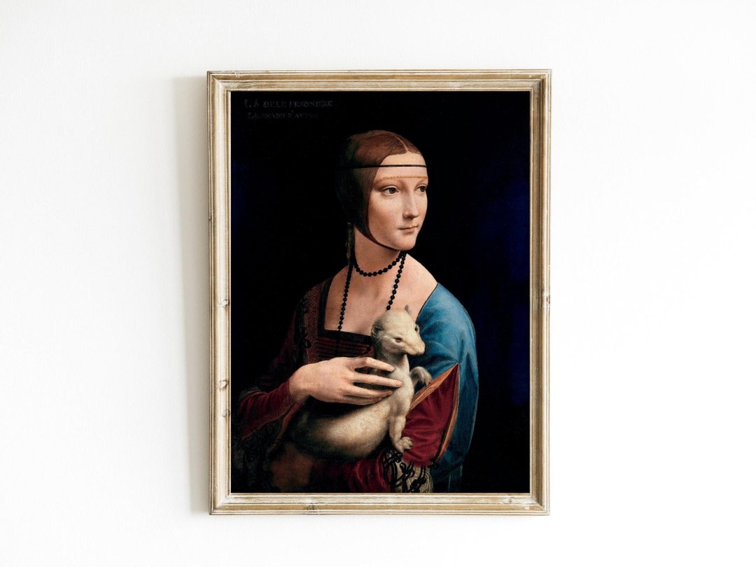 Lady With an Ermine by Leonardo Da Vinci Printable | Renaissance Art ...