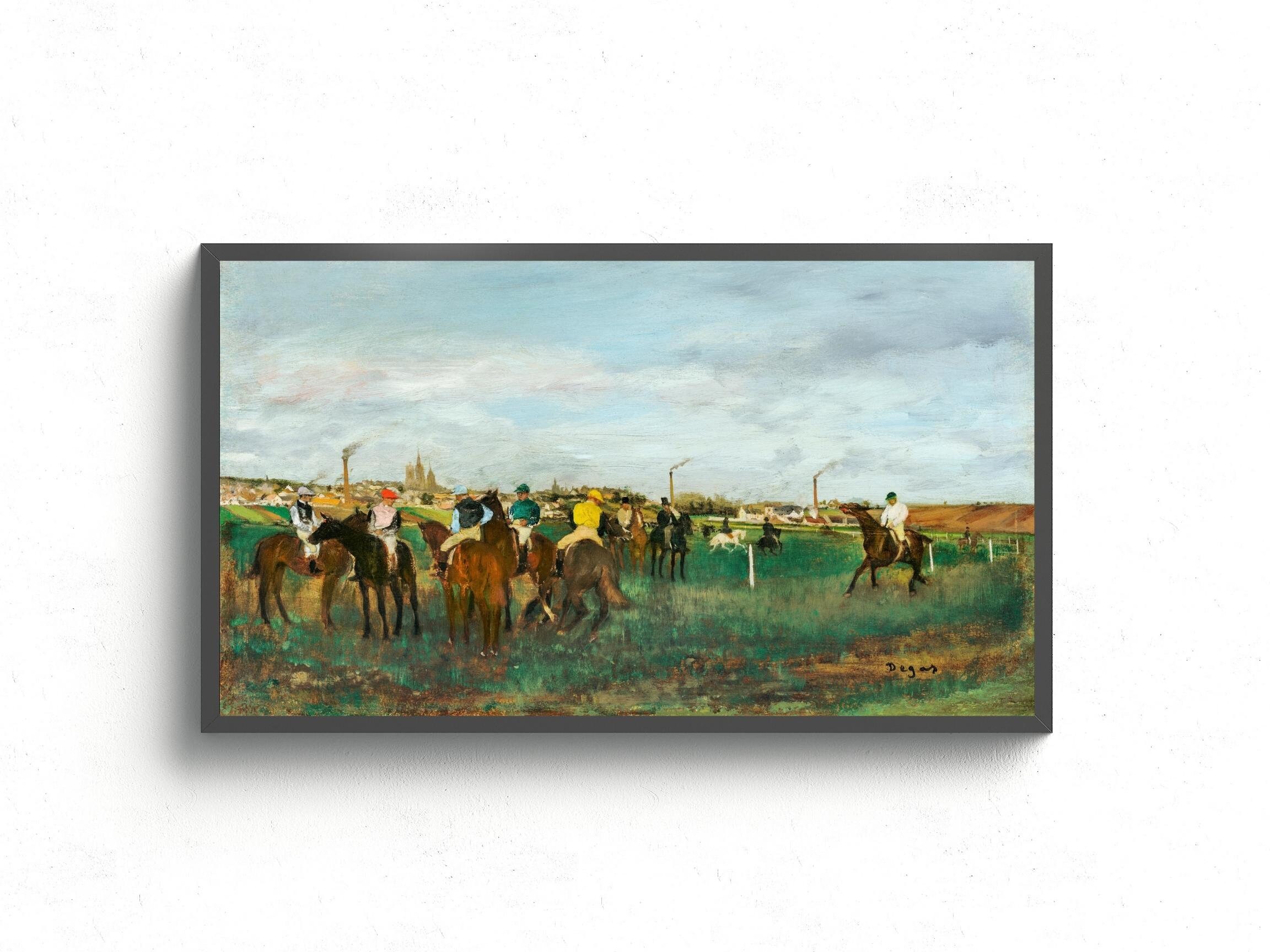 Samsung Frame TV Art | Edgar Degas | Vintage Horse and Jockey Art for ...