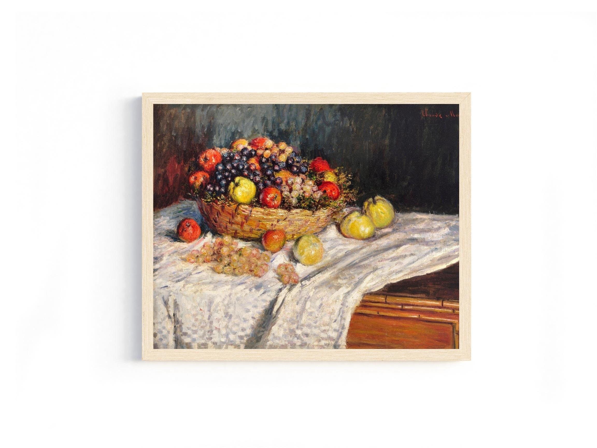 Claude Monet Apples and Grapes Printable 19th Century French Art ...