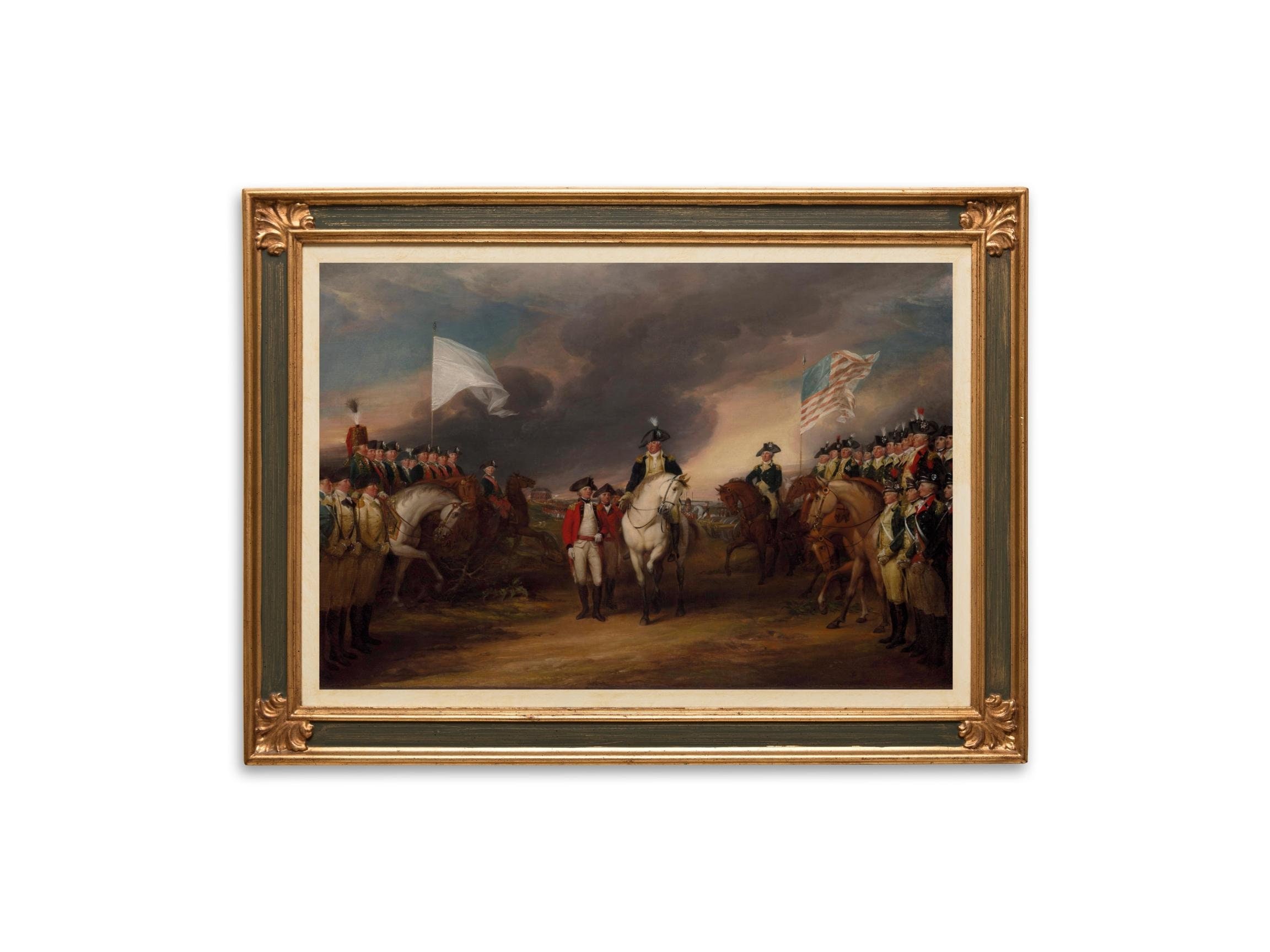 The Surrender of Lord Cornwallis by John Trumbull Printable | Vintage ...