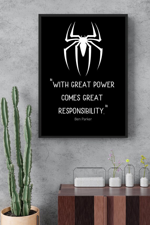 Spiderman Quotes With Great Power Comes Great Responsibility