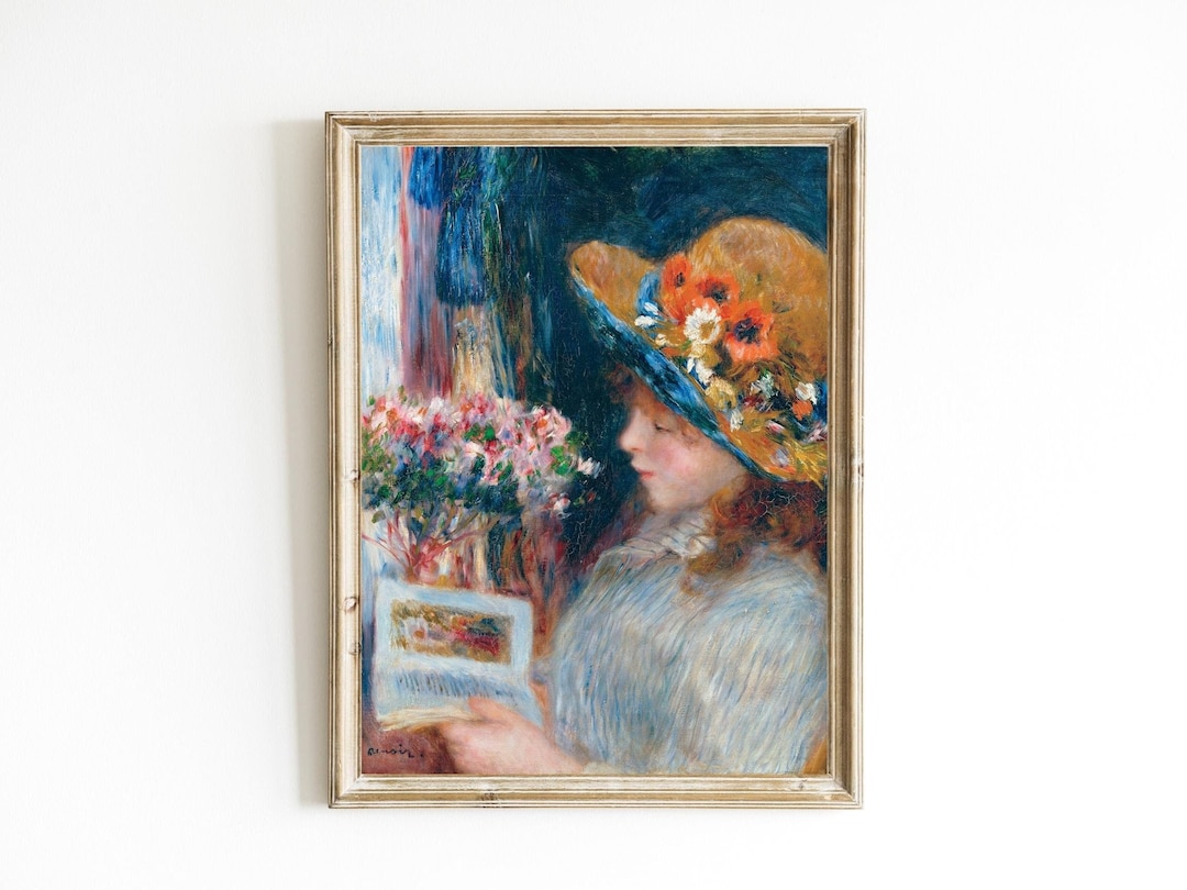 Pierre-auguste Renoir - Reading Girl Printable | Feminine Art | 19th ...