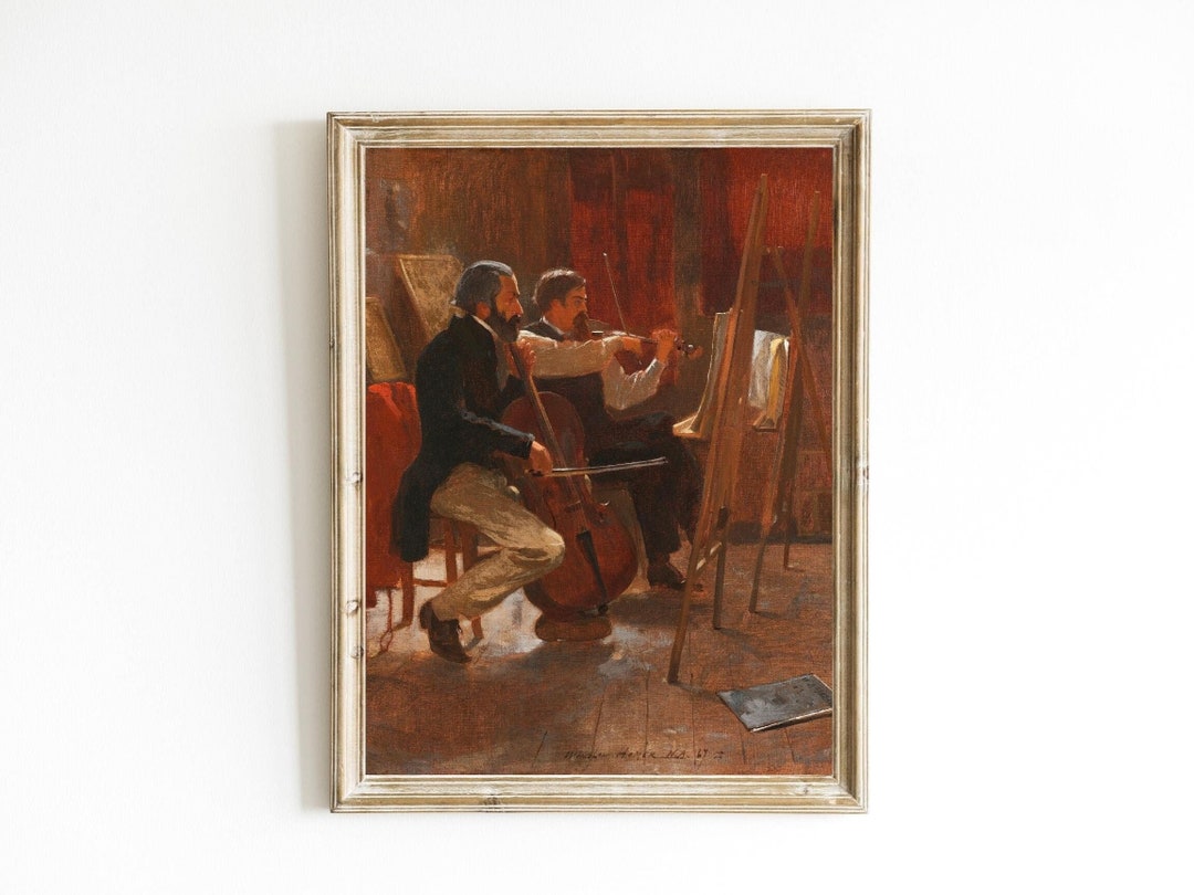 Winslow Homer - the Studio Printable | Male Musician Painting ...