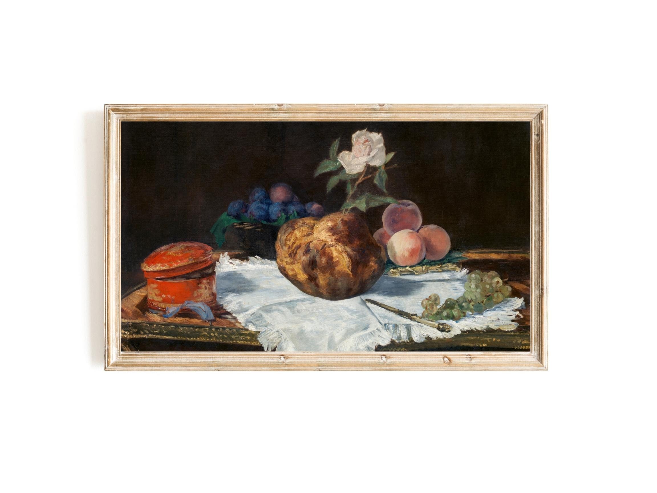The Brioche by Edouard Manet Samsung Frame TV Art | Dark Academia TV ...