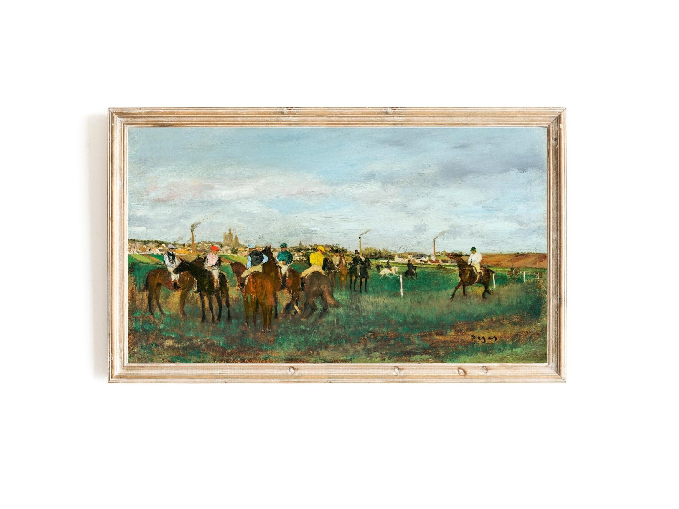 Samsung Frame TV Art | Edgar Degas | Vintage Horse and Jockey Art for ...
