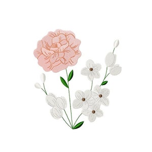 Flower Embroidery Design - 6 Sizes Instant Download - Etsy