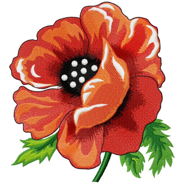 Poppy Embroidery - Etsy