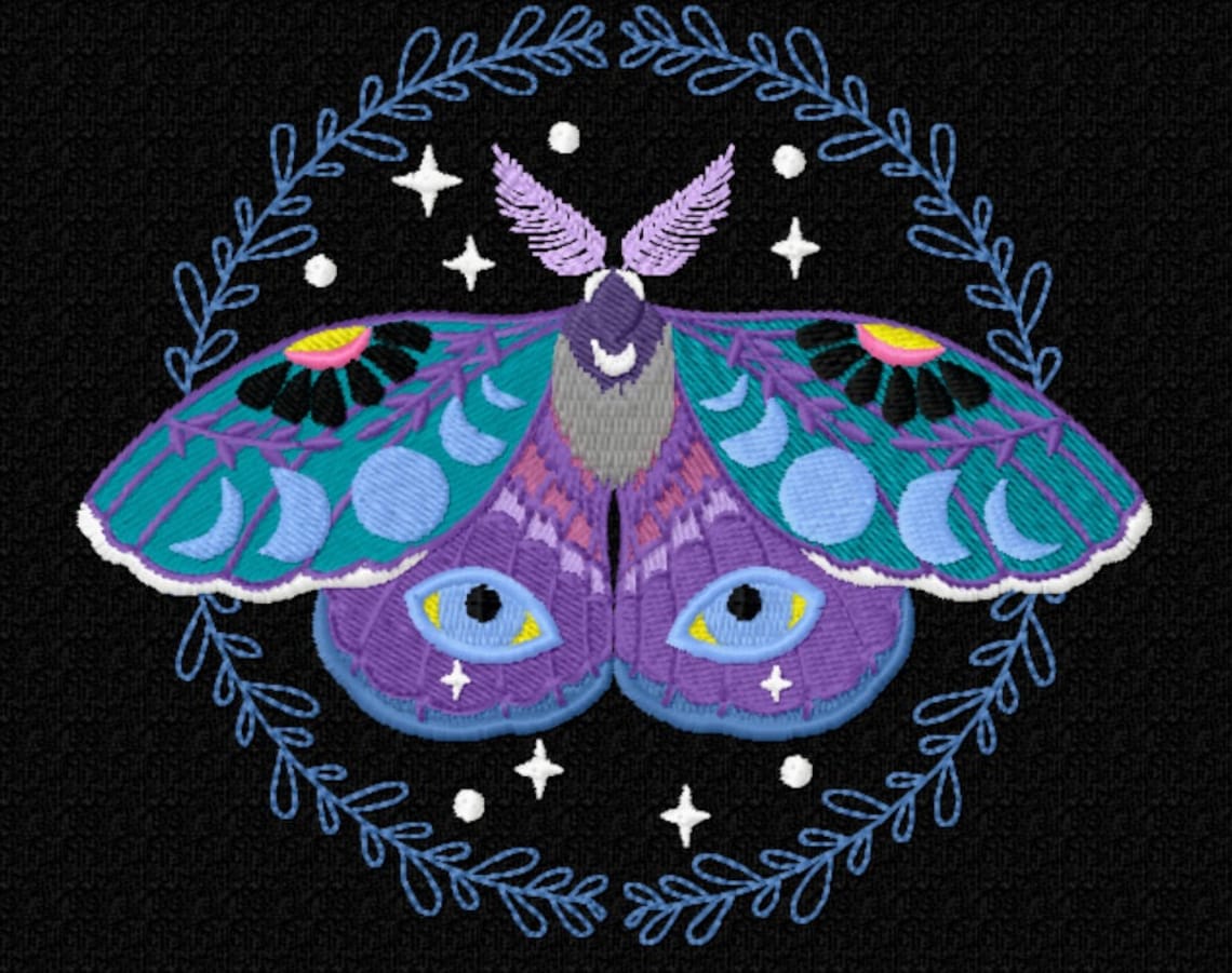 Butterfly Embroidery Design, ,mole Embroidery Design - 4 Design Instant ...