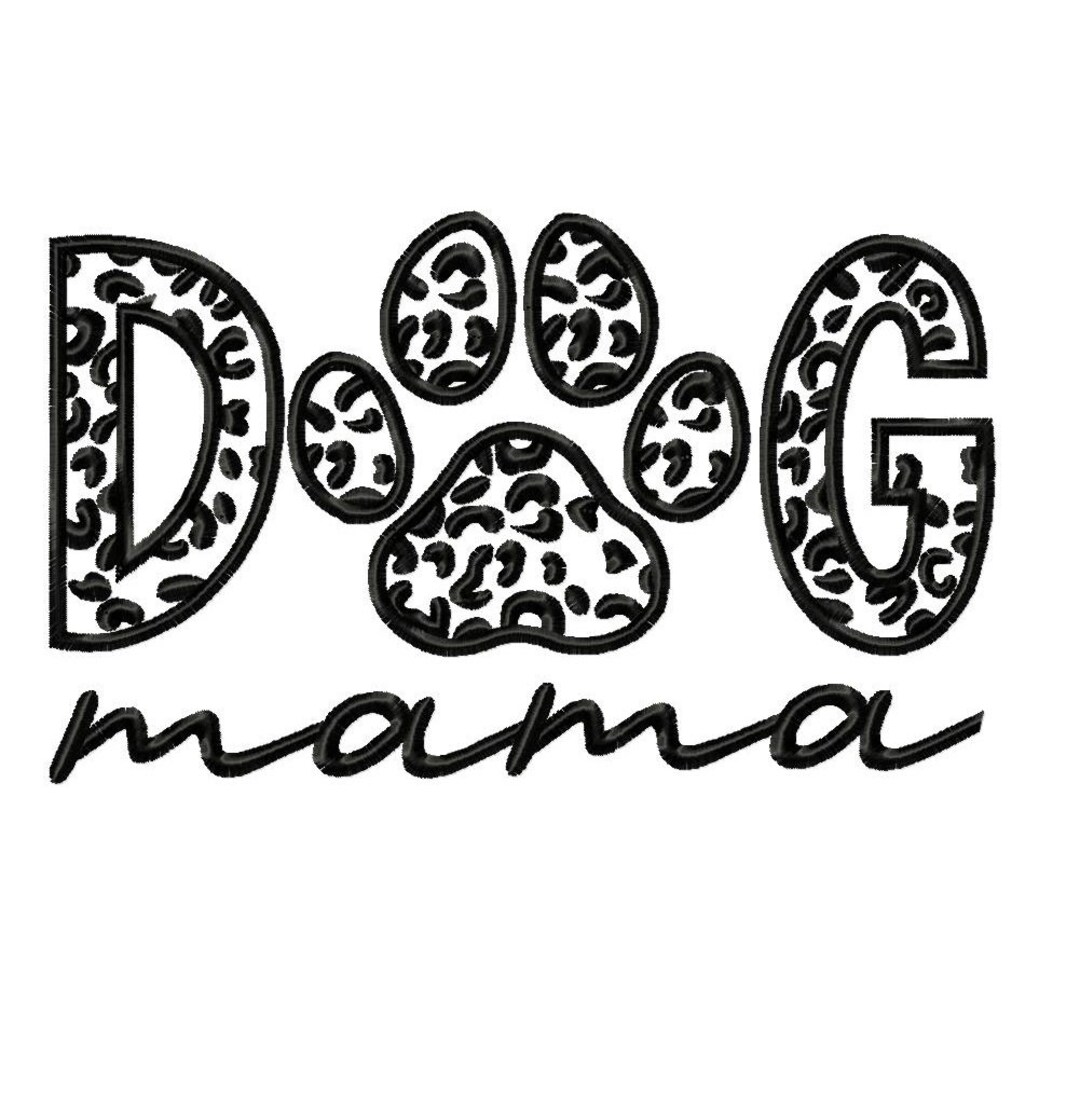Dog Mom Embroidery Design Mother Day Embroidery Design - 5 Sizes ...