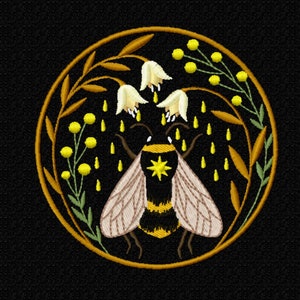 Bee Embroidery Design - 6 Sizes Instant Download - Etsy