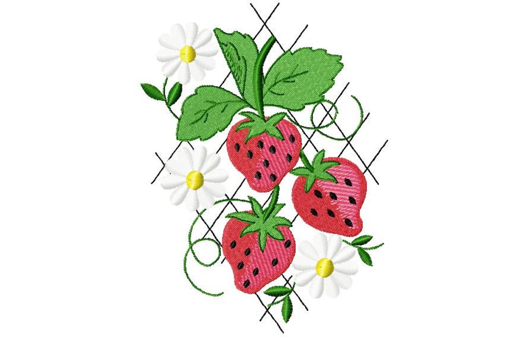 Strawberry Embroidery Design - 5 Sizes Instant Download - Etsy