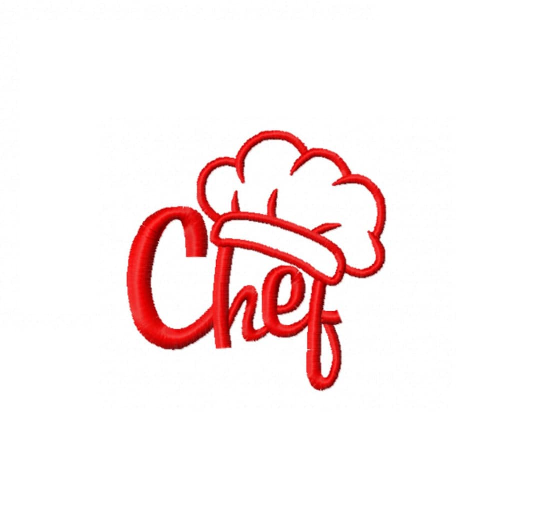 Chef- Embroidery Design 5 Sizes Instant Download - Etsy