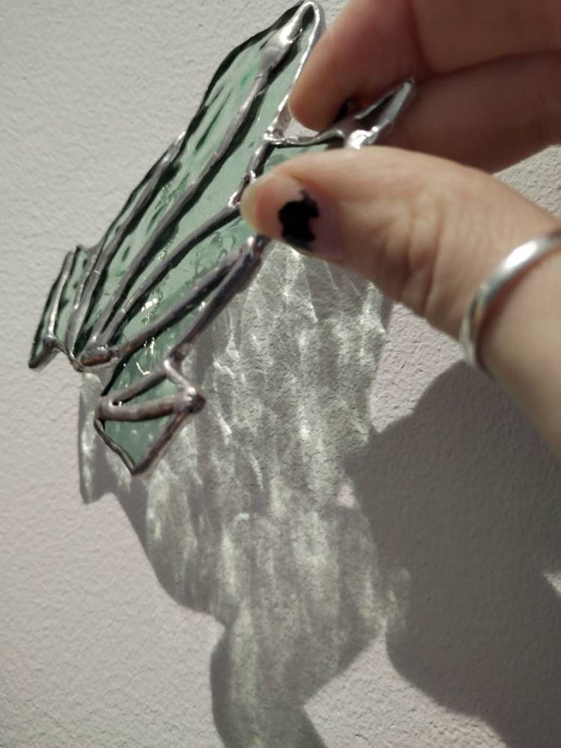 Larry the Frog Stained Glass Fun Whimsical Unique Animal - Etsy