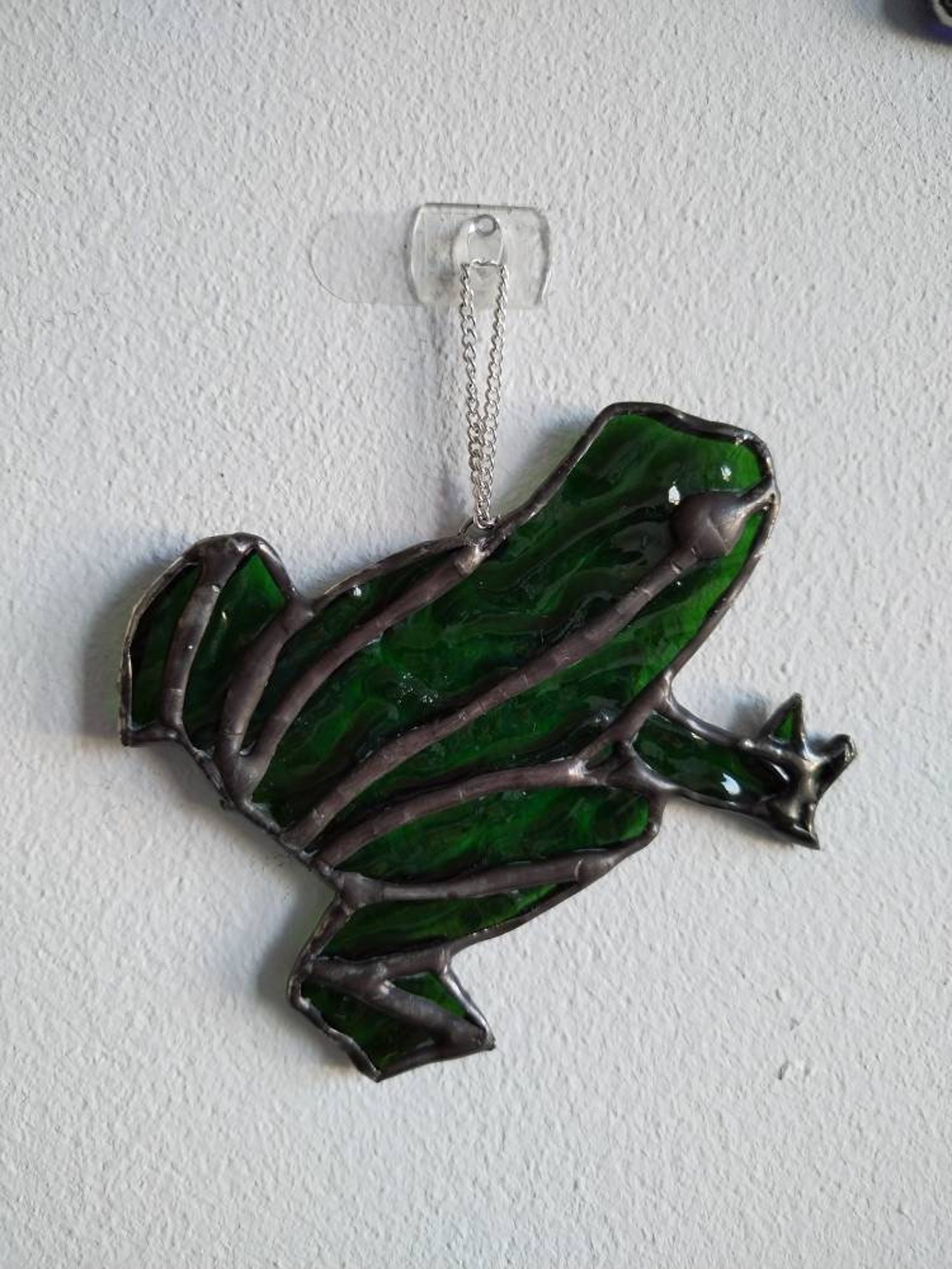 Larry the Frog Stained Glass Fun Whimsical Unique Animal - Etsy