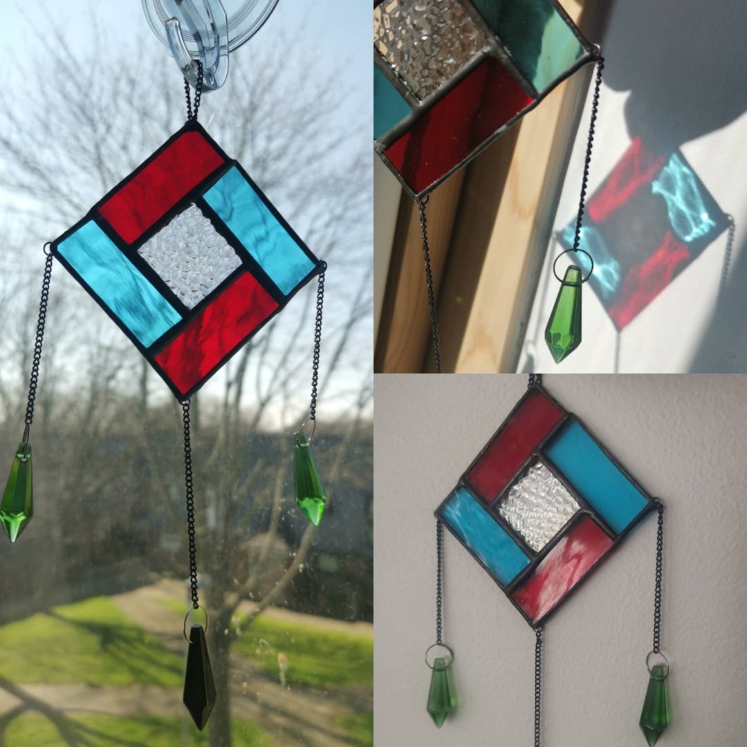 Geometric Diamond Suncatchers Wall Hanging Home Decor - Etsy