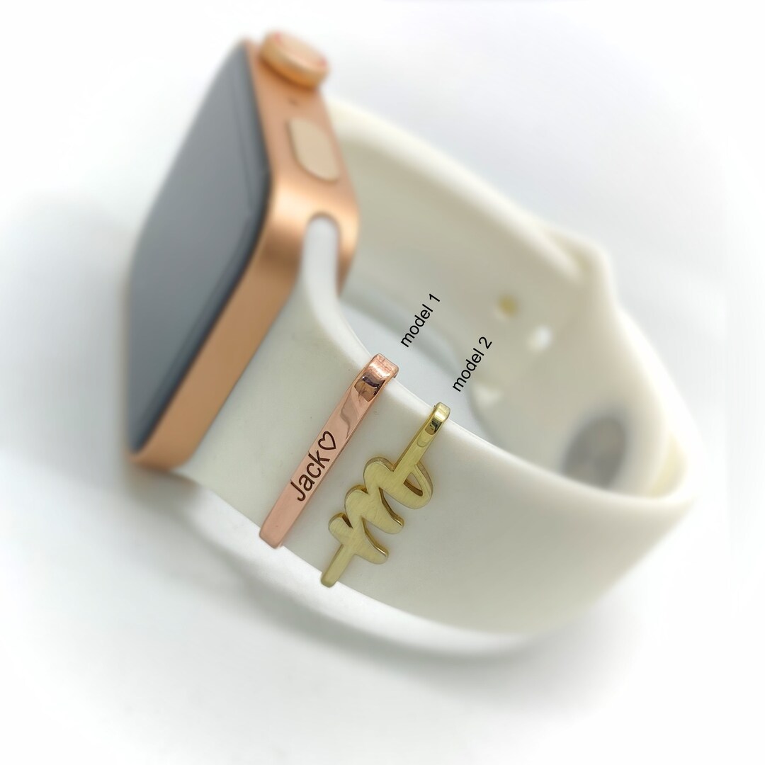 Apple Watch Name Charm , Customized Tech Accessory, Gift Sport Band ...