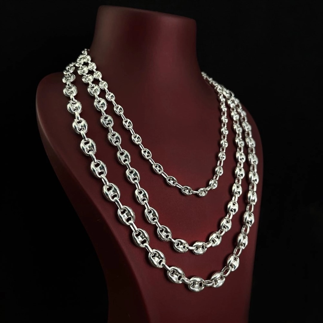 925 Sterling Silver Sailor Chain Necklace - Etsy