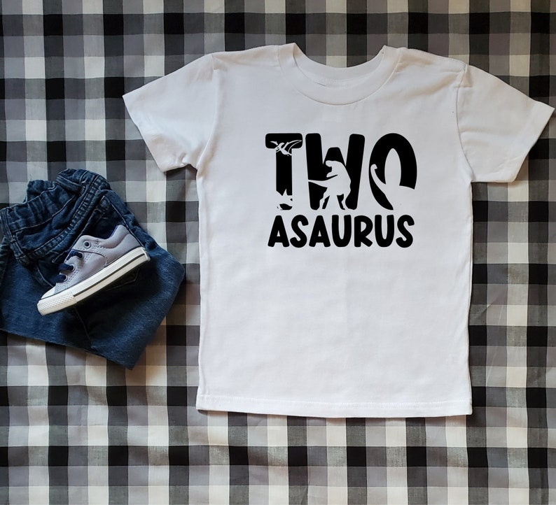 Two-a-saurus SVG Two Asaurus PNG 2nd Birthday Boy Design 2 - Etsy