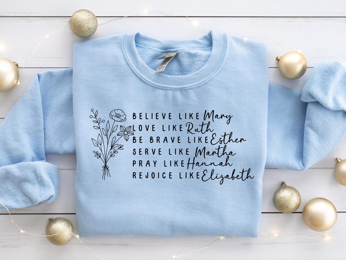 Believe Like Mary Svg Png, Faith Svg, Thank God SVG, Christian Shirt ...