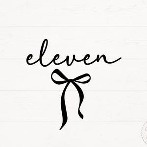 Girly 11th Birthday Shirt Svg Png, Turning 11 Svg, Minimalist 11th Bday ...