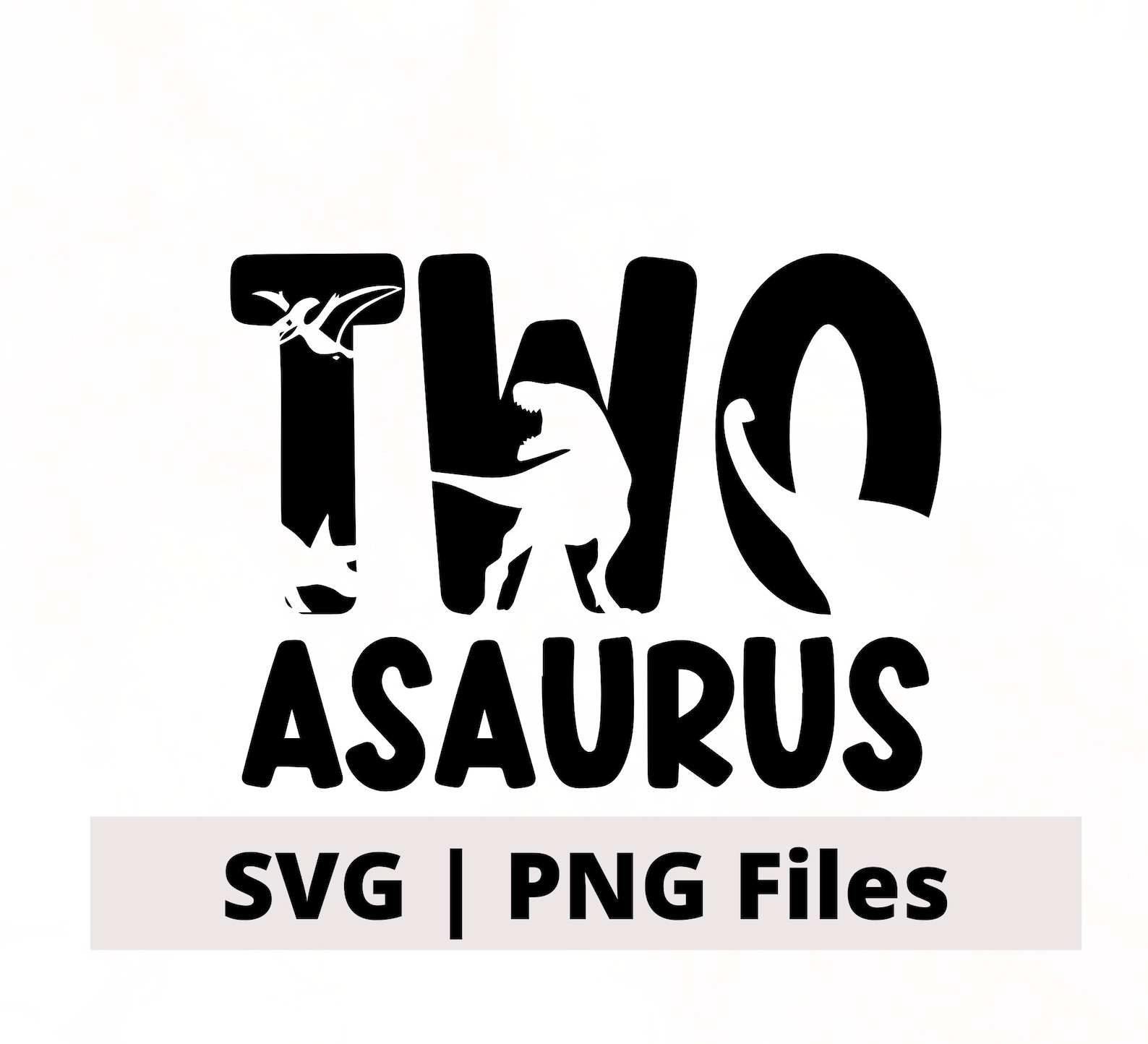 Two-a-saurus SVG Two Asaurus PNG 2nd Birthday Boy Design 2 - Etsy