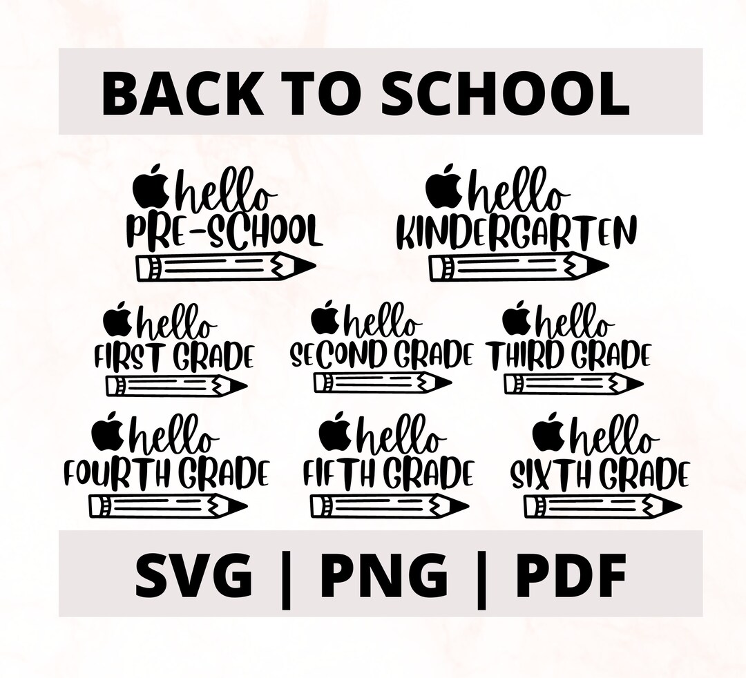 Back to School SVG PNB Bundle, Back to School Shirt Design, School ...