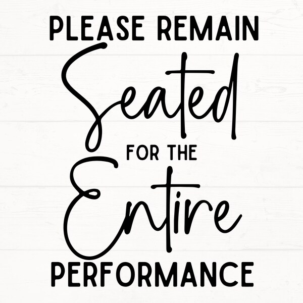Please Remain Seated - Etsy