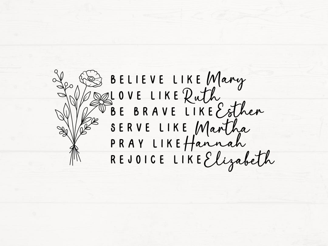 Believe Like Mary Svg Png, Faith Svg, Thank God SVG, Christian Shirt ...