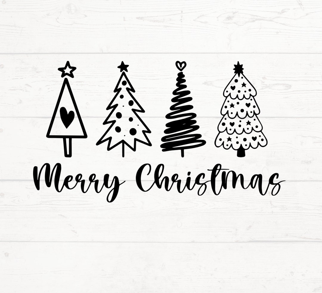 Buon Natale SVG, Buon Natale PNG, Alberi di Natale svg, Design ...