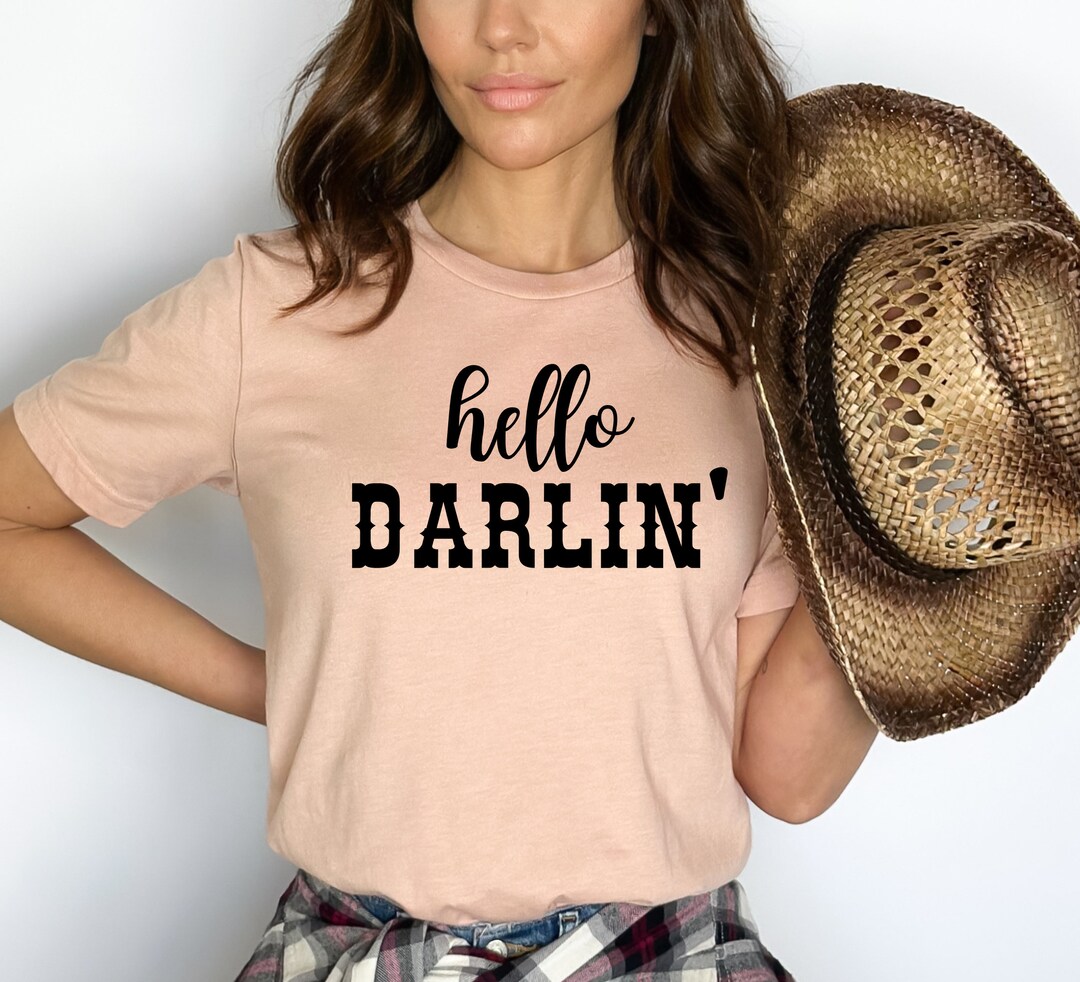 Hello Darlin' SVG, Hello Darlin' PNG, Country Girl Design, Country Girl ...
