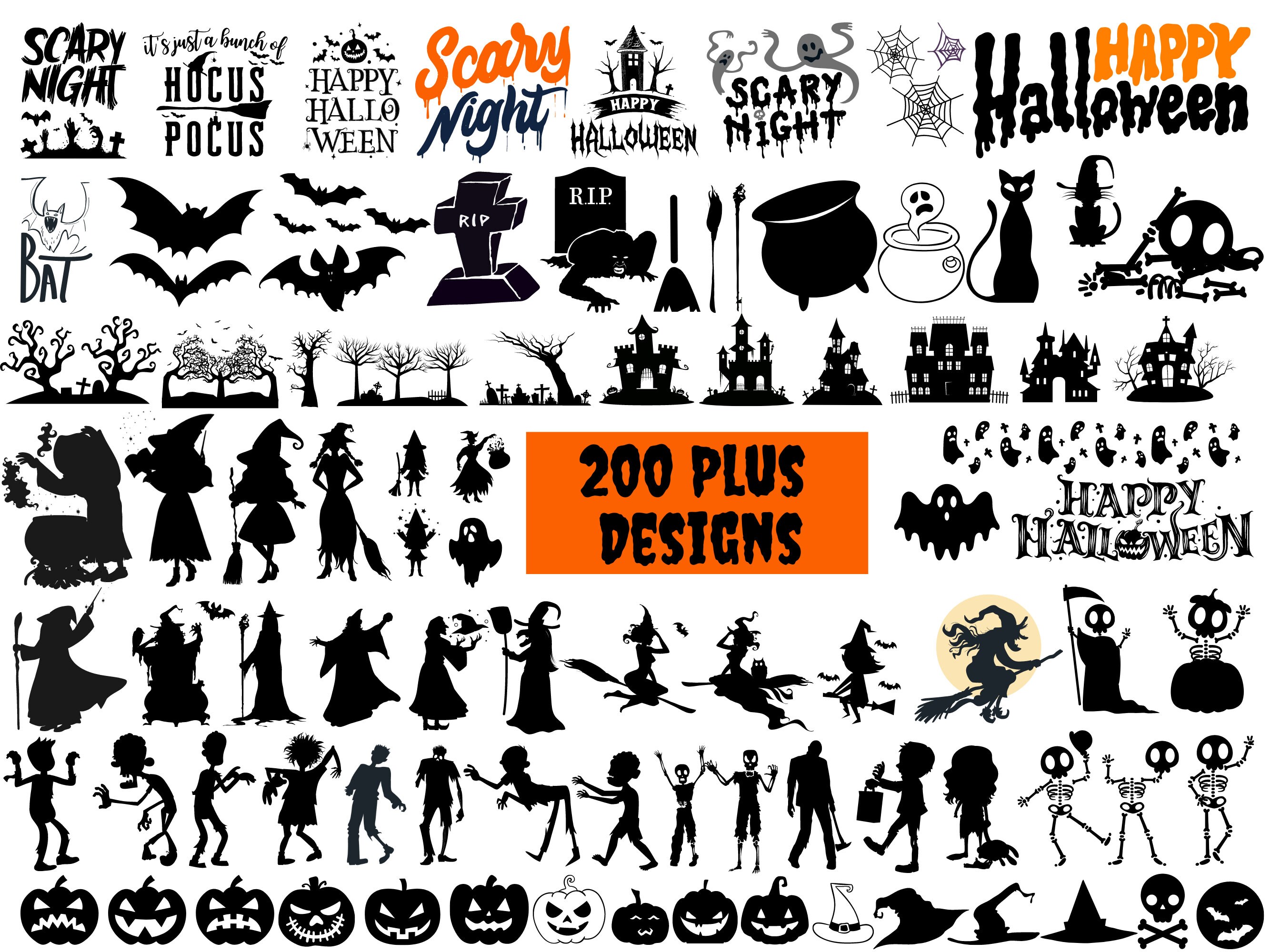 Halloween Bundle SVG, Halloween Bundle PNG, Halloween Bundle Cut Files ...