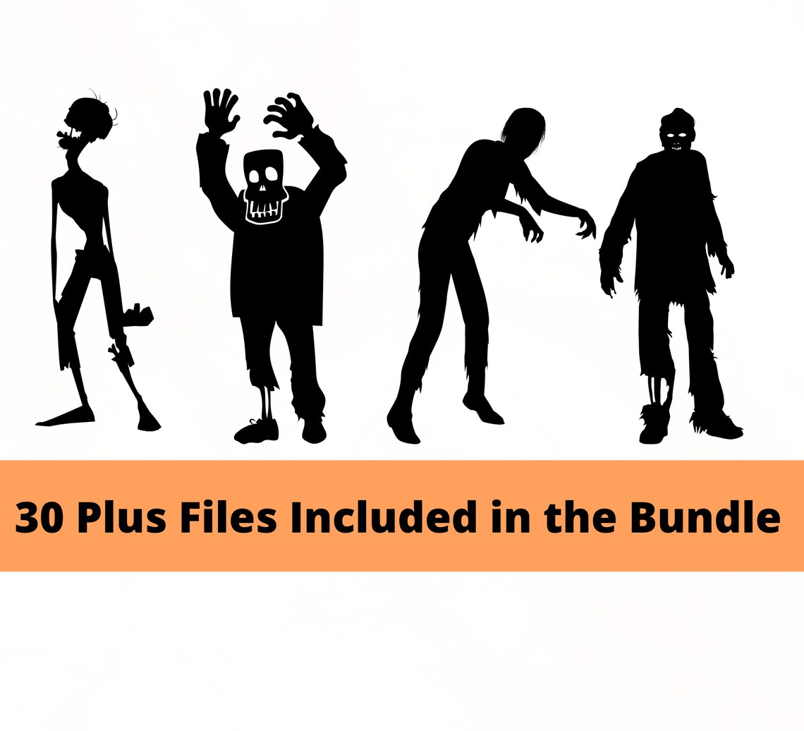 Zombie Bundle SVG, Zombie PNG, Halloween Bundle, Halloween Zombies Cut ...